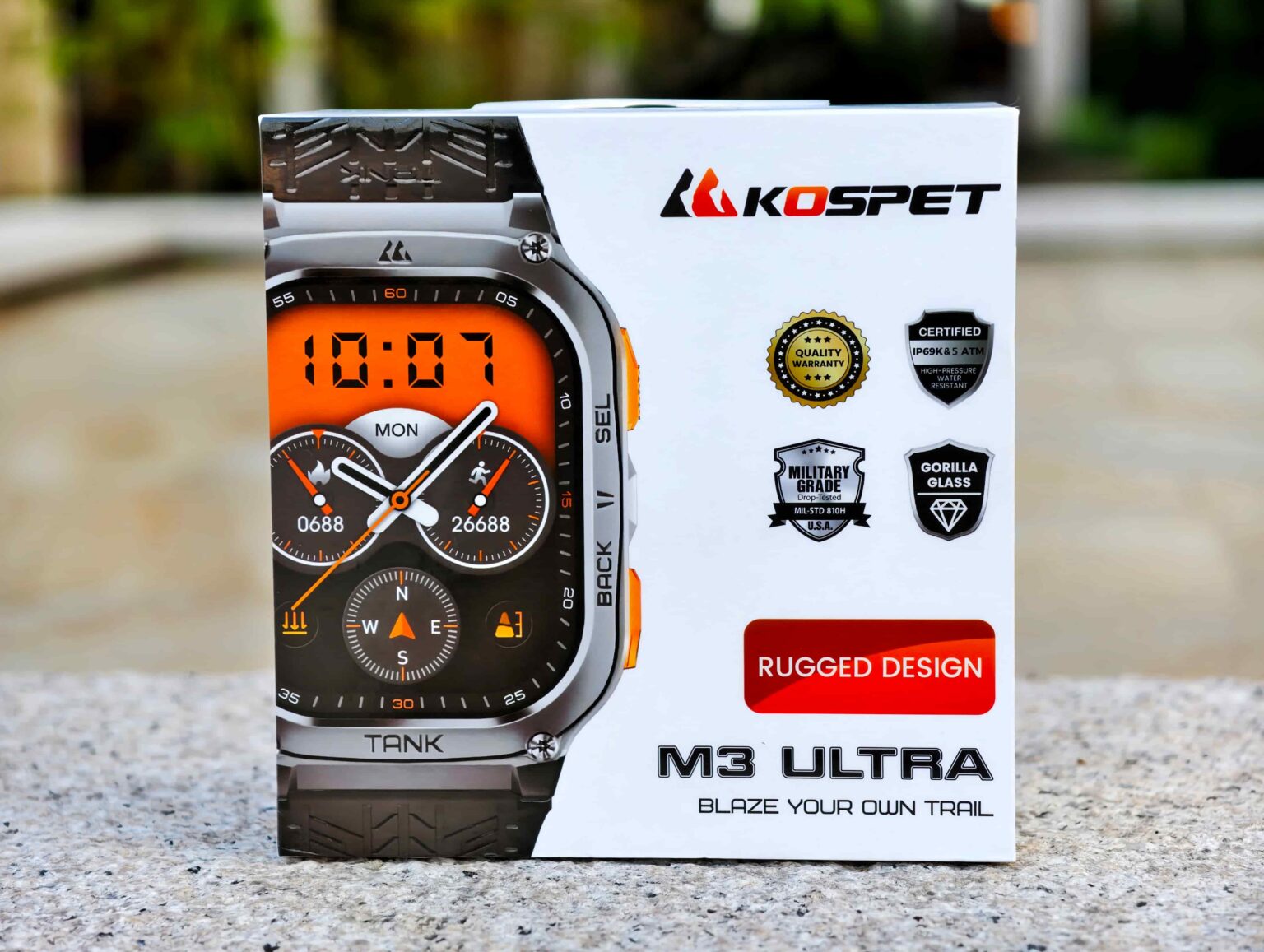 KOSPET TANK T3、M3 ULTRA軍規智慧手錶開箱 - 旗艦性能，平價 Garmin 新選擇 - 科技生活 - teXch